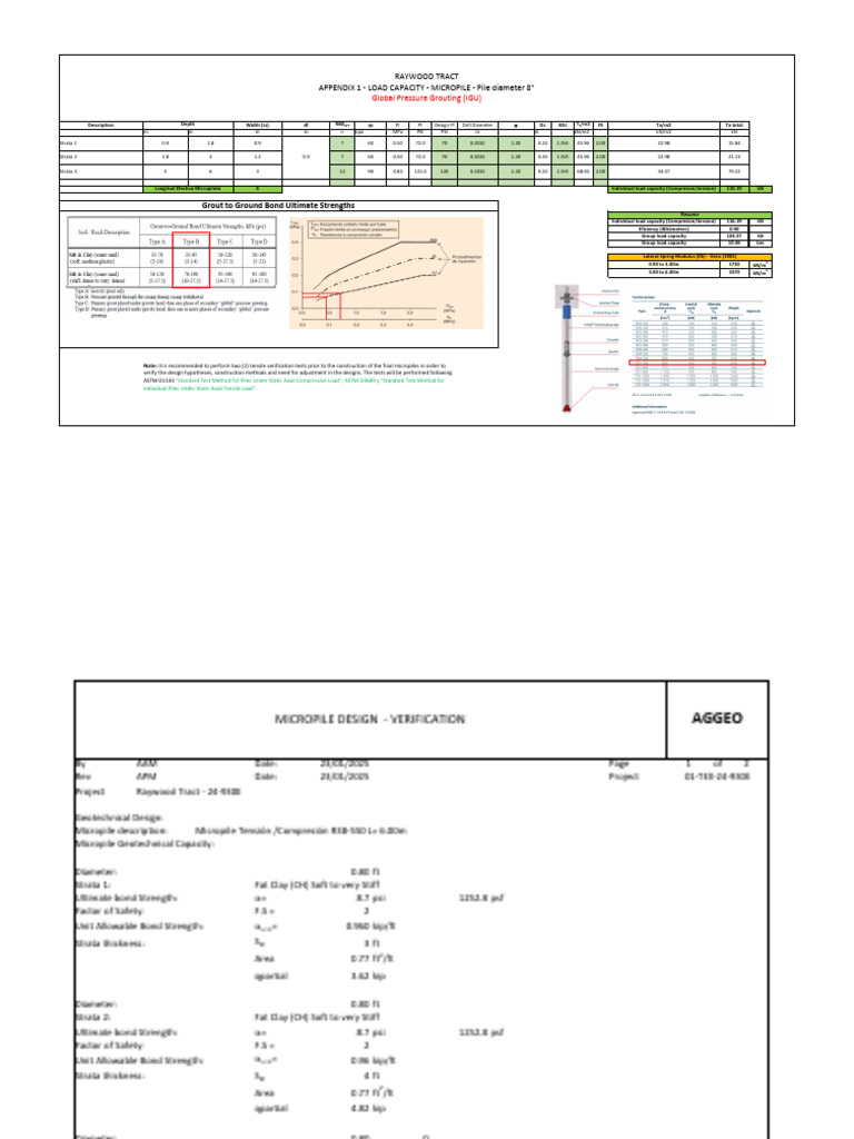 Micropile Design and Load Capacity Analysis | PDF | Physical Sciences ...