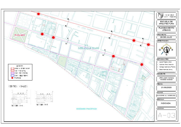 PLANO DE RED VIAL Y ACCESIBILIDAD-Modelo | PDF