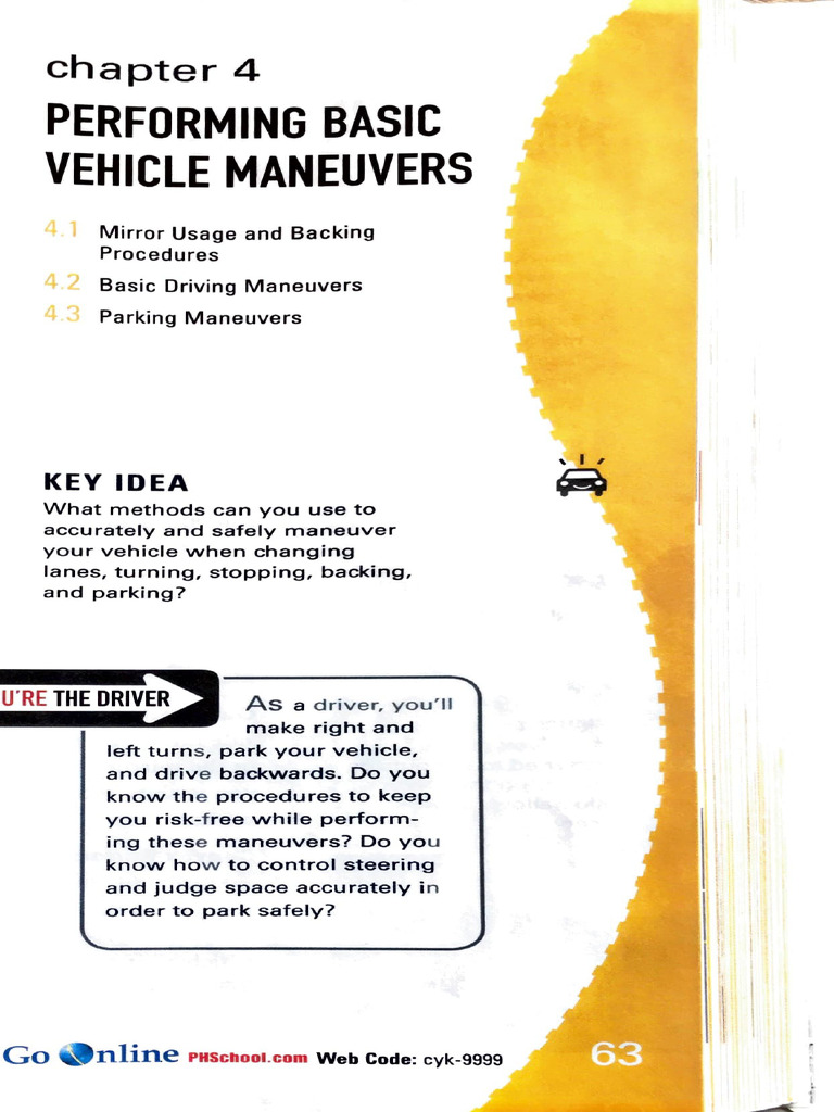 Chapter 4 Performing Basic Vehicle Maneuvers | PDF | Vehicles | Transport