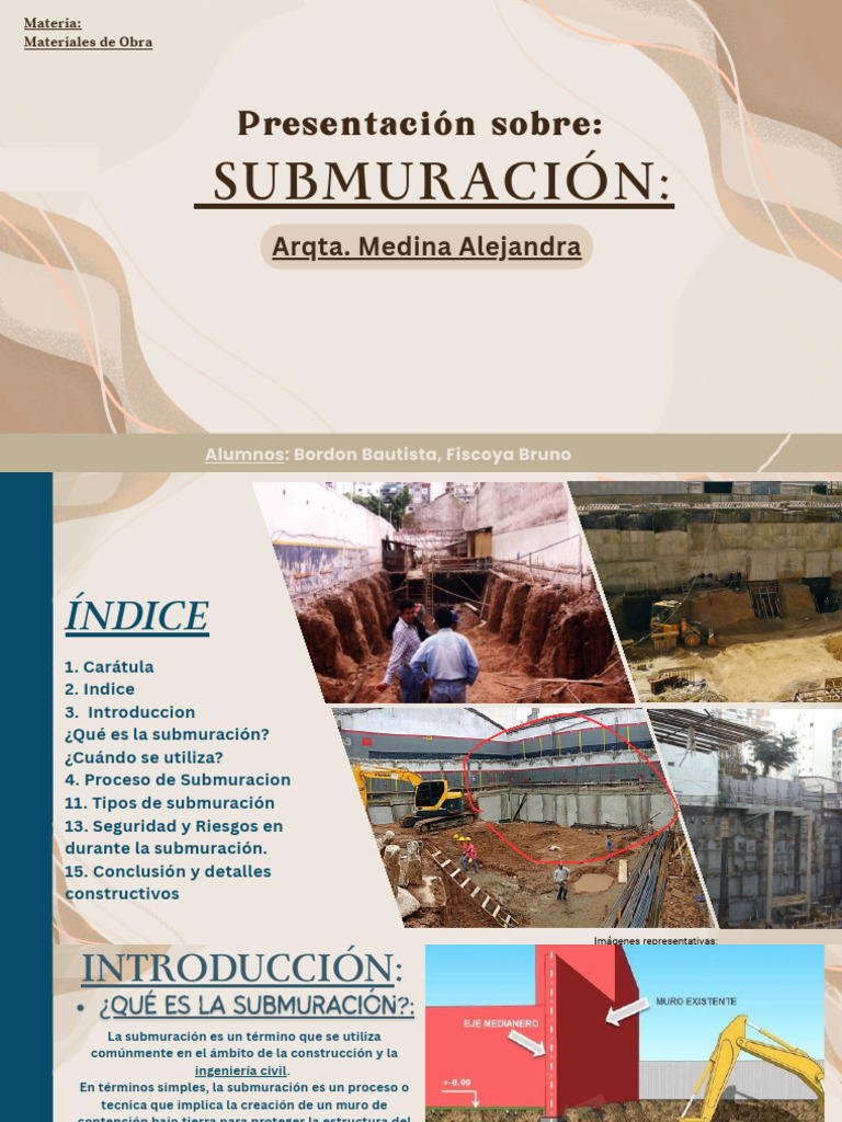 Proceso de Submuración | PDF | Fundación (Ingeniería) | Ingeniería de ...