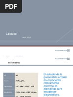 Hiperlactatemia: Causas y Tratamiento | PDF | Ácido láctico | Fisiología