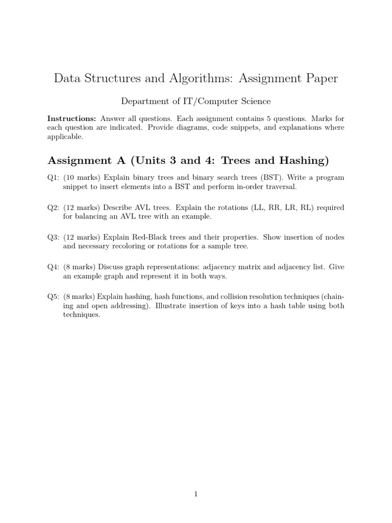 DS Assignment 1 2 | PDF