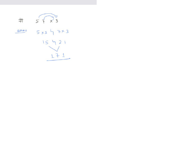 Bhanzu Math 2x1 Method Multipilcation | PDF