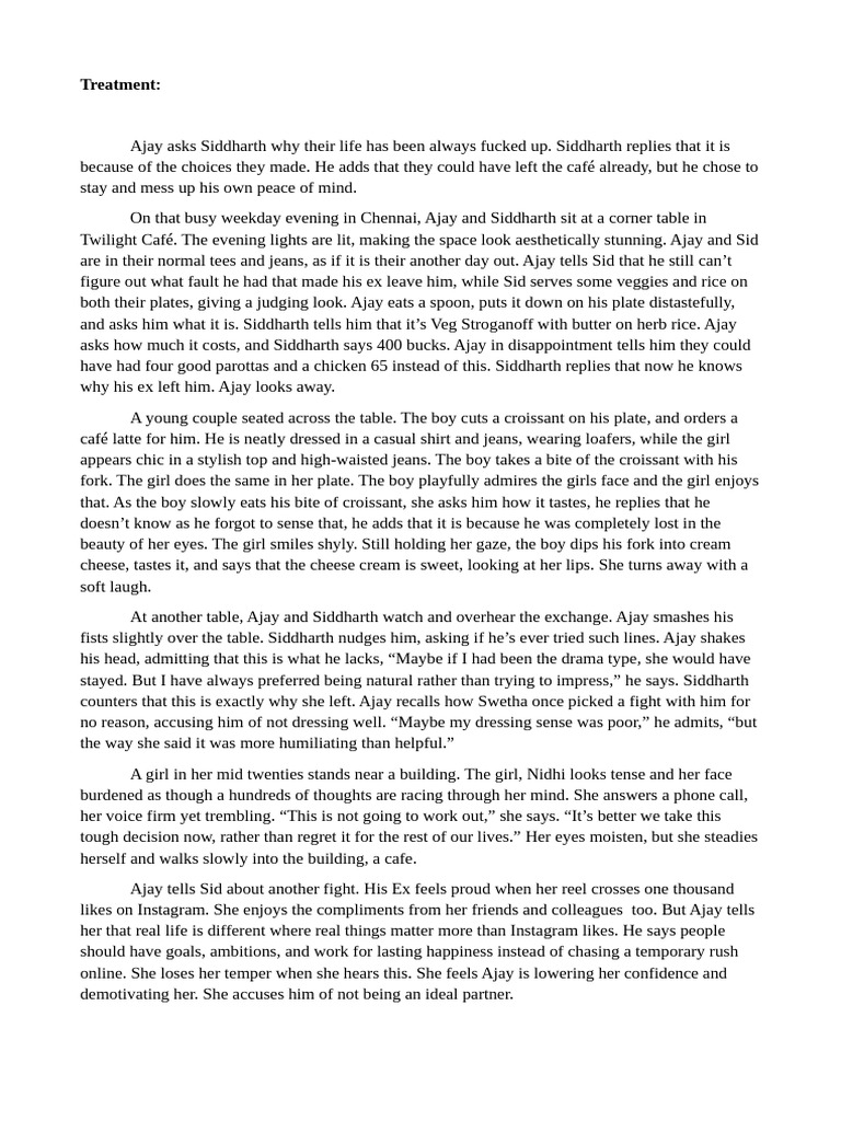 The Cafe Film | PDF