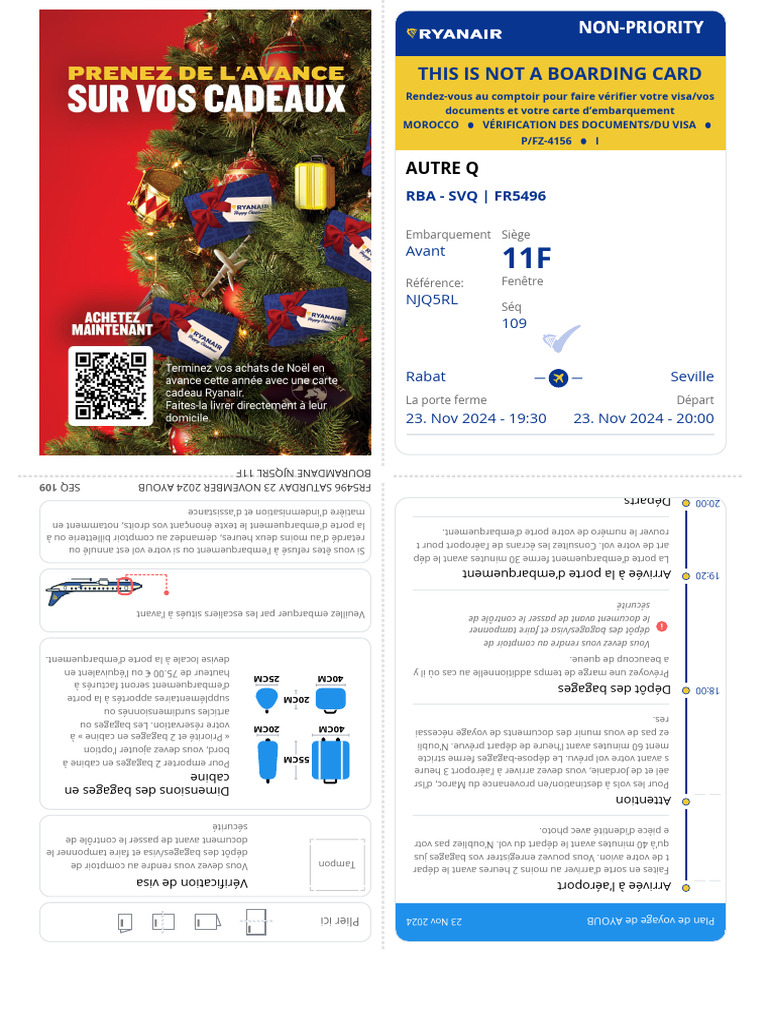 Instructions de voyage pour FR5496 | PDF | Aviation | Transport