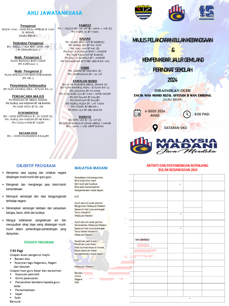 Pamplet Hari Merdeka 2024 | PDF