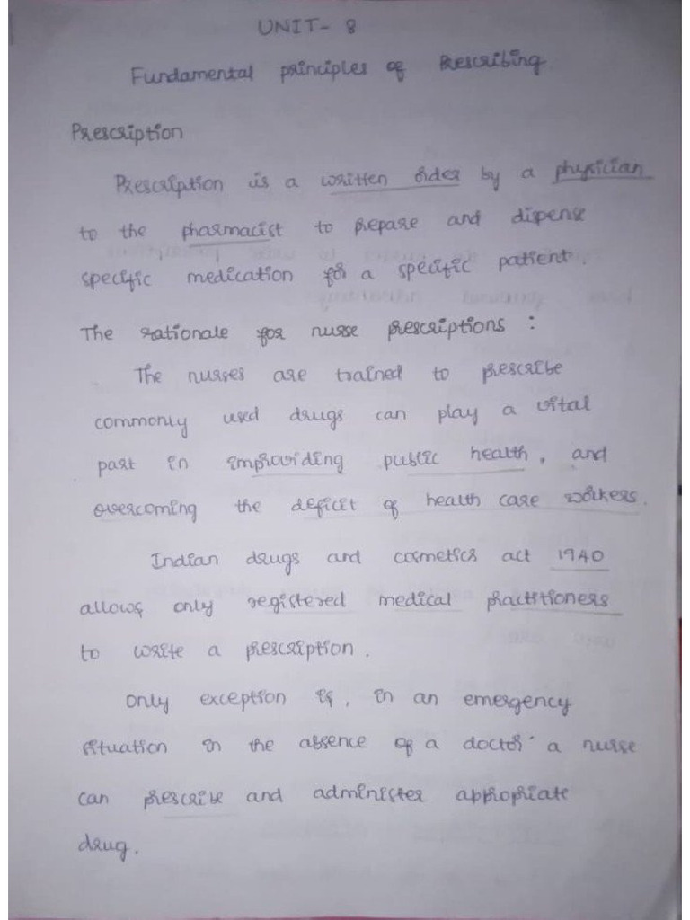 Fundamental Principles of Prescribing | PDF
