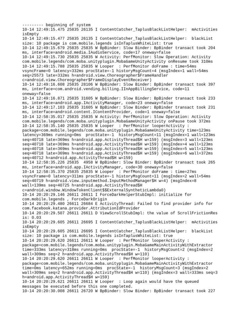 ML Logcat 1760539888838 | PDF | Unity (Game Engine) | Computing