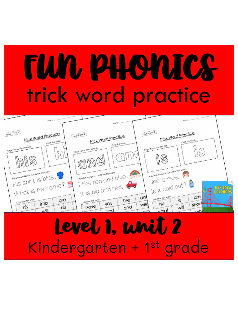 Kindergarten Trick Word Practice | PDF | Applied Linguistics | Reading ...