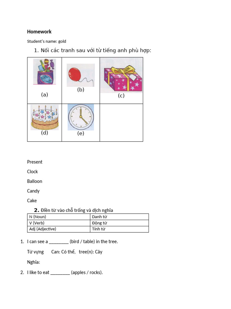 Homework Gold | PDF