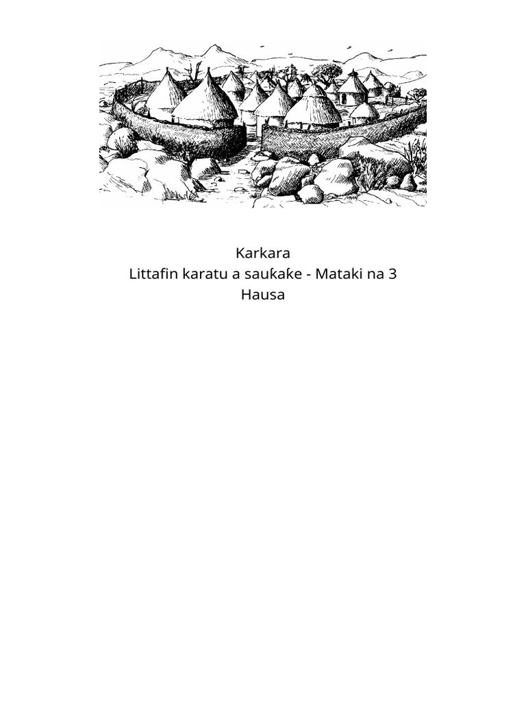 Karkara: Rayuwar Gargajiya da Zamani | PDF