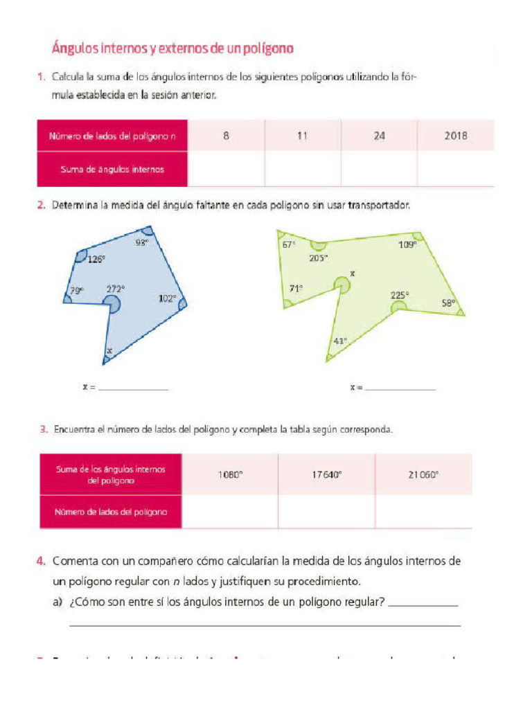 Angulos Internos y Externos | PDF