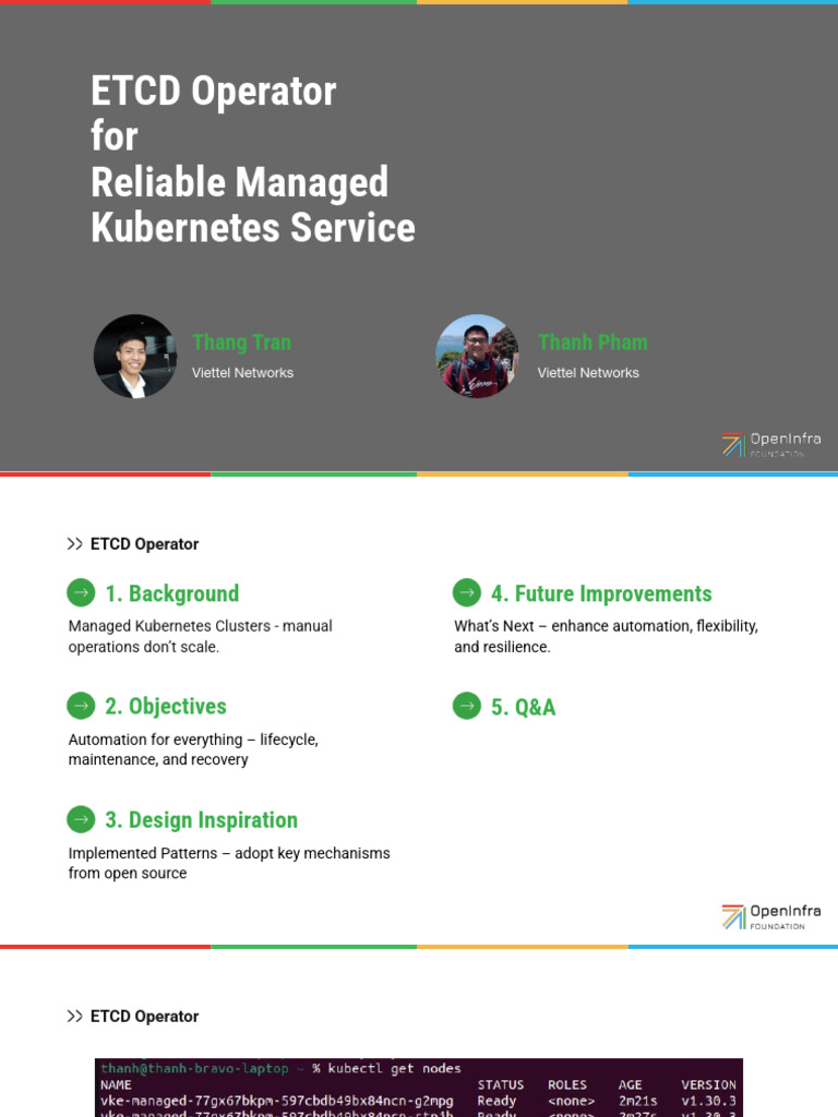 ThangTran ThanhPham ETCD Cluster Operator | PDF | Computer Engineering | Computer Architecture