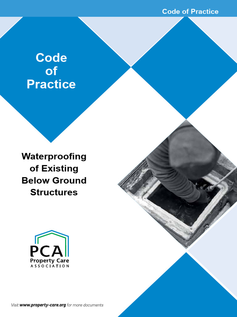Waterproofing Code for Below Ground Structures | PDF | Concrete | Basement