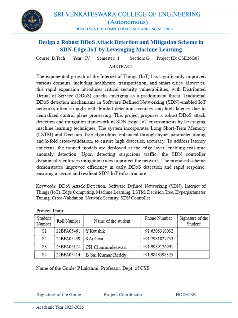 DDoS Attack Detection | PDF