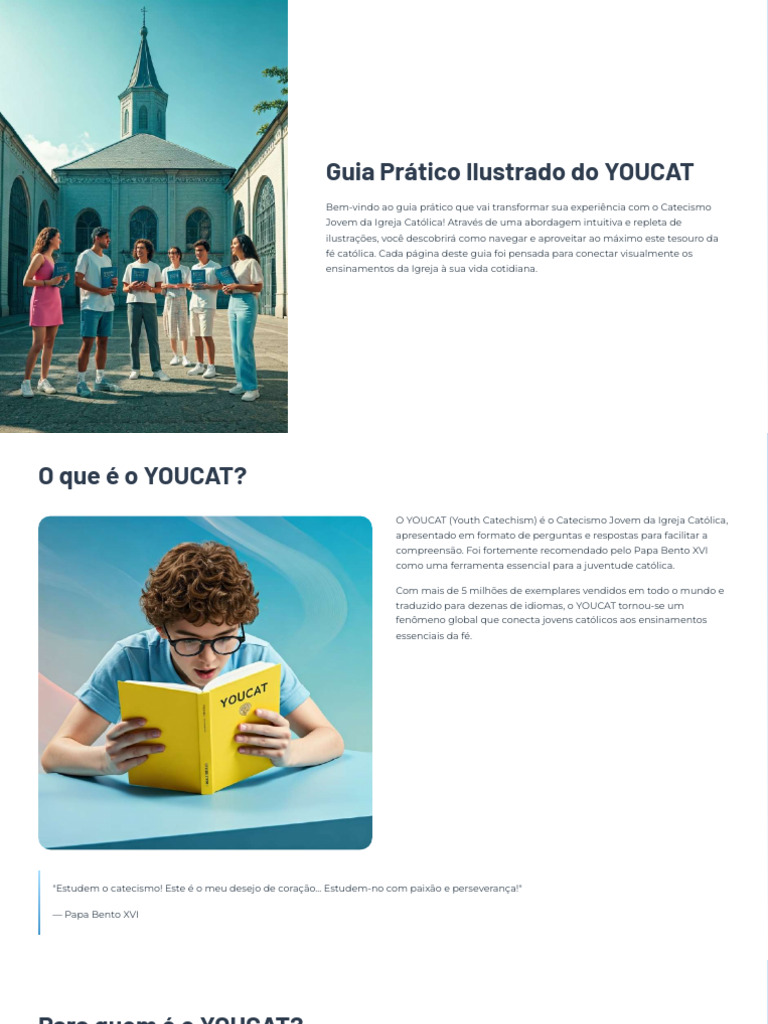 Guia Visual do YOUCAT para Jovens Católicos | PDF | Oração | Eucaristia