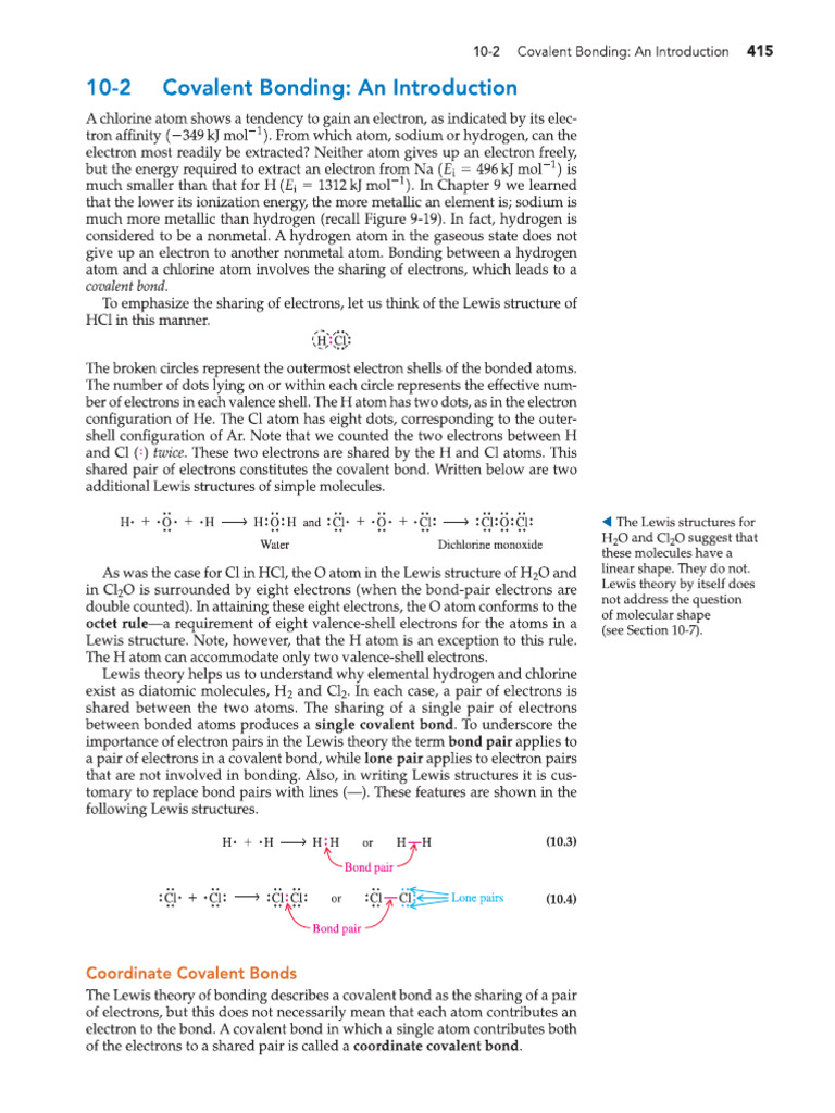 Extra Reading - Covalent Bond | PDF