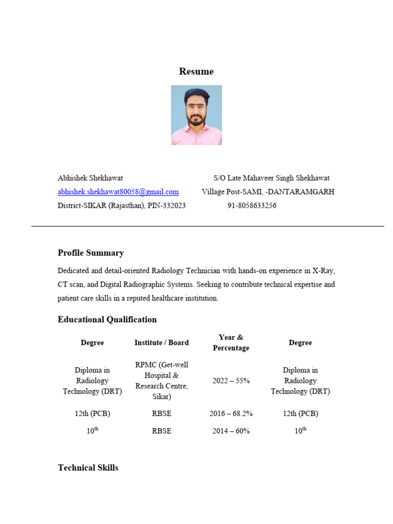 Resume Abhishek | PDF