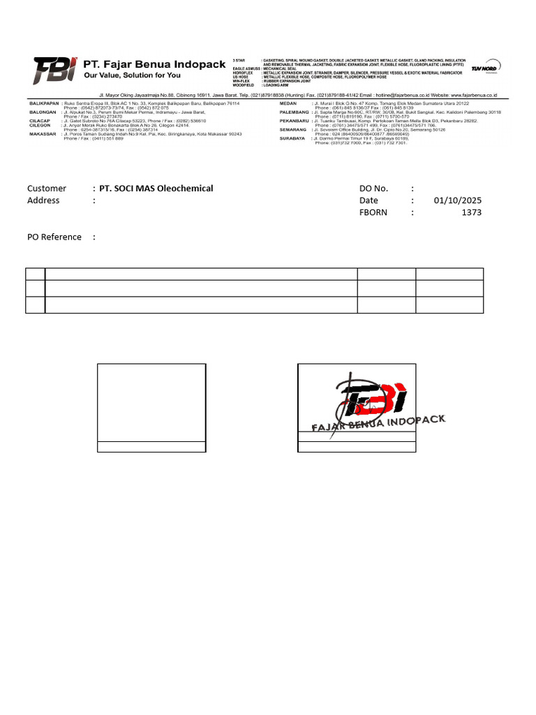 Delivery Order for Expansion Joints | PDF