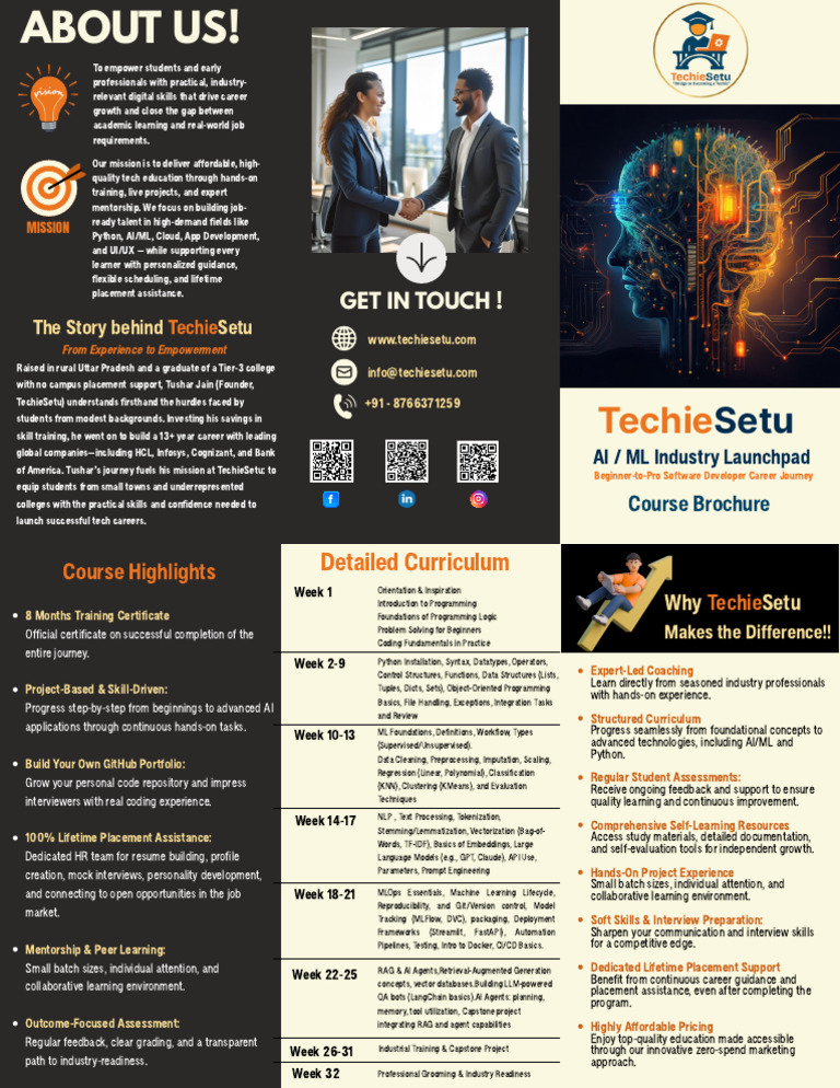AI ML Industry LaunchPad Brochure | PDF | Machine Learning | Learning
