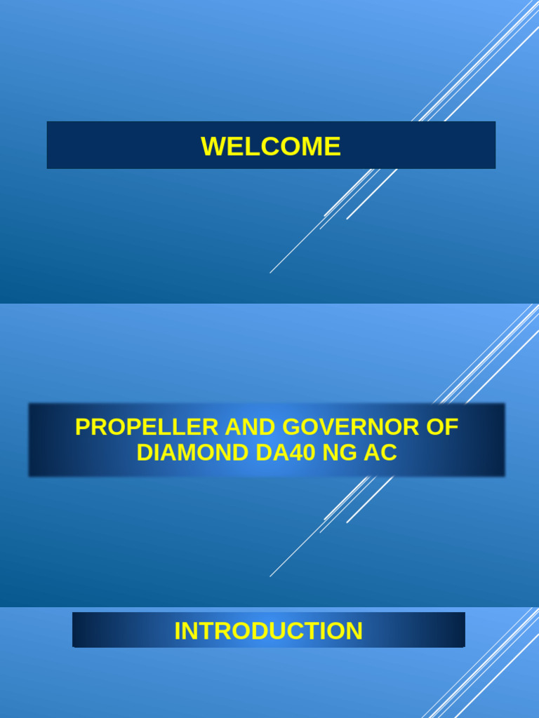 Propeller and Governor of Da40 NG Ac | PDF