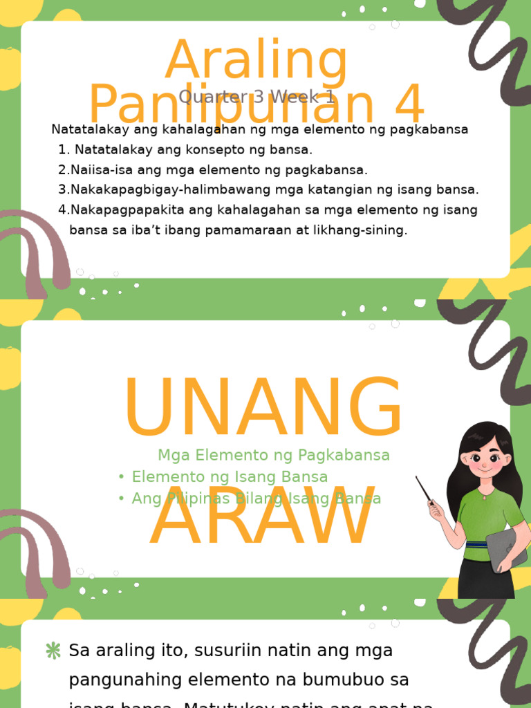 Ap 4 Quarter 3 Week 1 | PDF