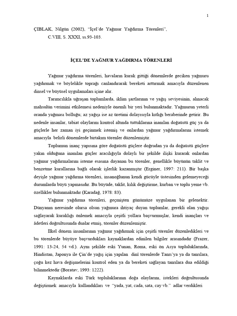 Nilgun Ciblak Yagmur Toren | PDF