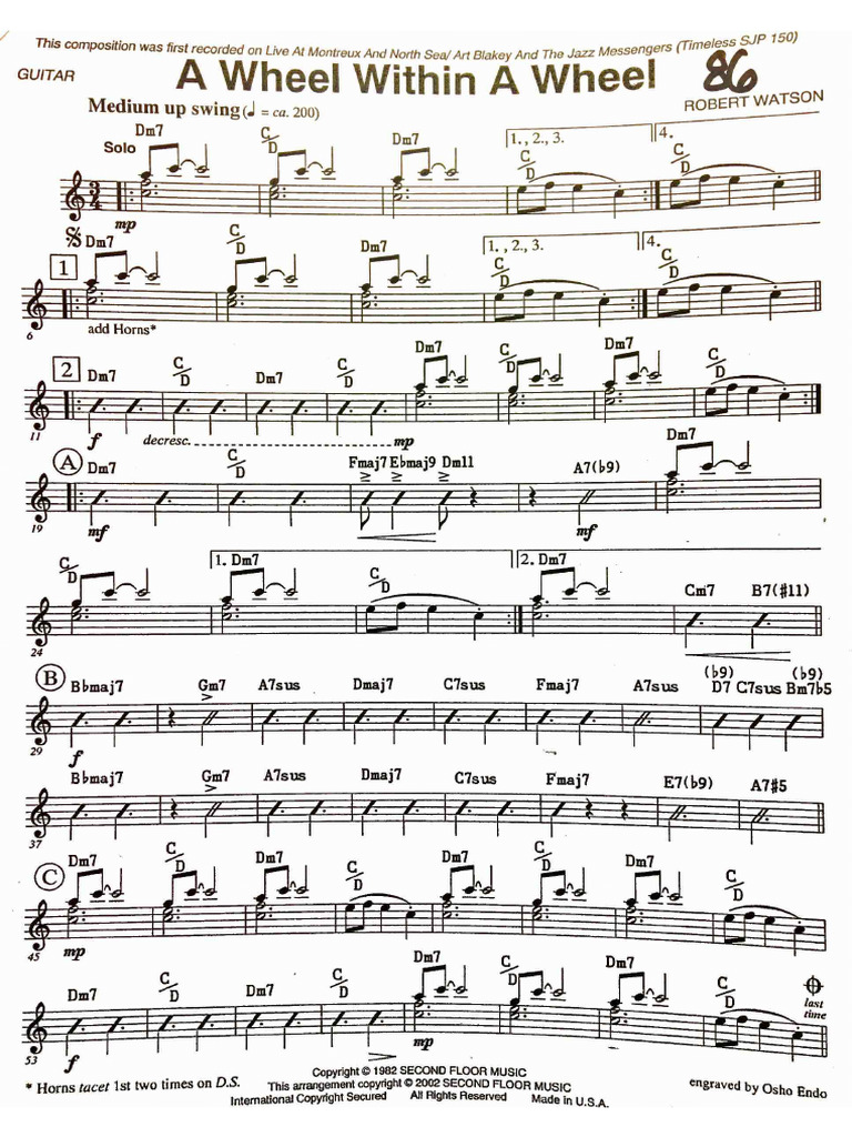 A Wheel Within A Wheel - Piano | PDF