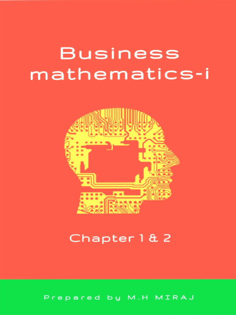 Business Mathematics (1 & 2) | PDF