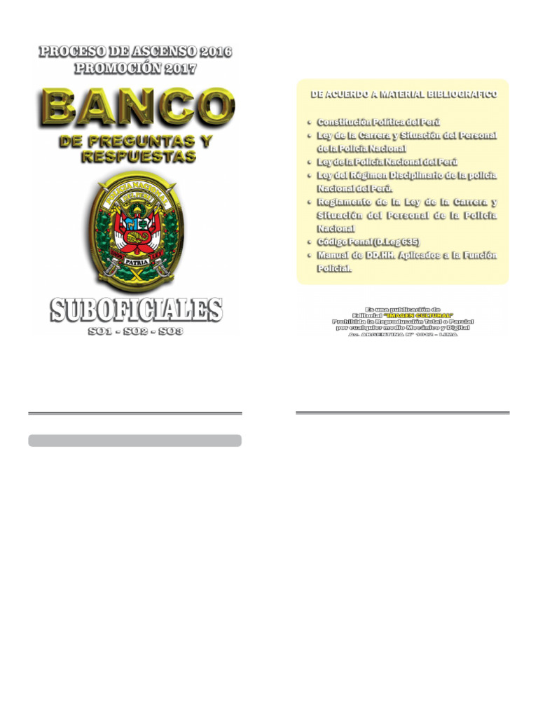 Banco So1, So2, So3 | PDF | Policía | Judicaturas
