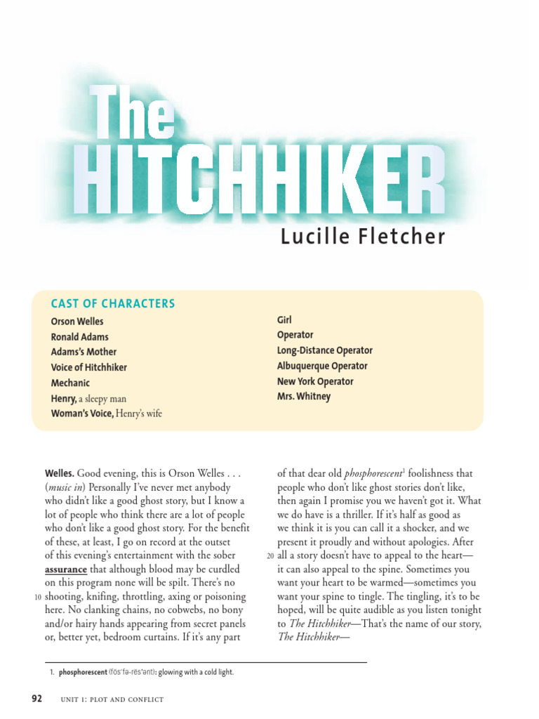 Ronald Adams: A Hitchhiker's Tale | PDF