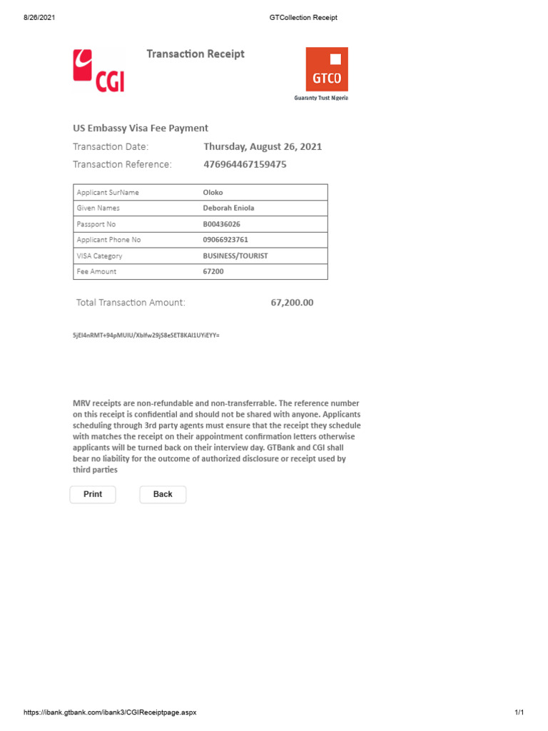 GTCollection Receipt | PDF