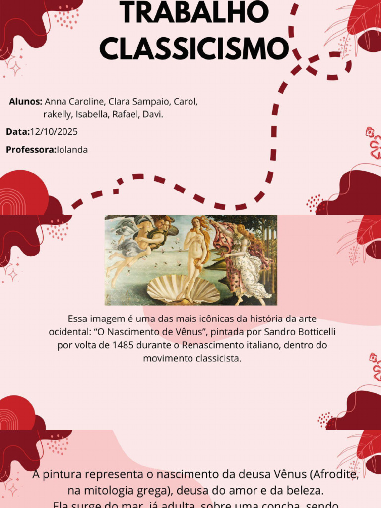 Trabalho Sobre Classicismo | PDF