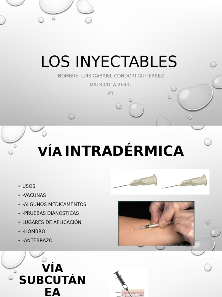 Los Inyectables | PDF