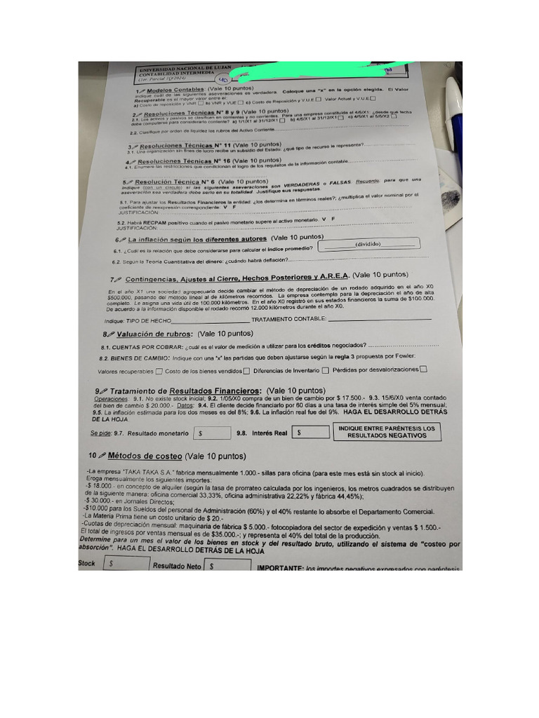 1° PARCIAL 2024 - Prof Deu | PDF
