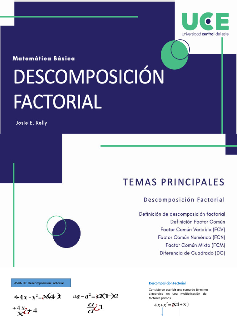 Factor Comun (Matematica Basica) | PDF | Factorización | Objetos ...