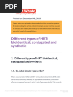 HRT Regimens and Progestogen Doses | PDF | Hormone Replacement Therapy ...