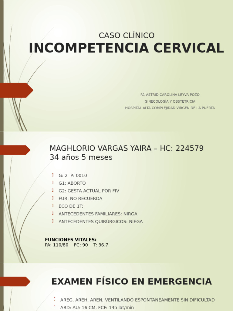 Incompetencia Cervical 6 | PDF | Aborto | Especialidades Medicas
