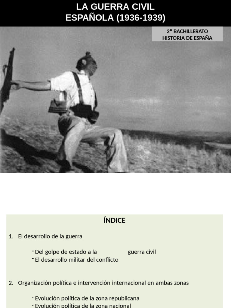 Guerra Civil Española (1.936-1.939) | PDF | Francisco franco | guerra ...