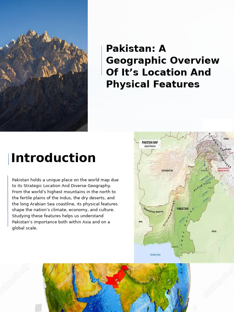 Pakistan's Geography and Strategic Importance | PDF | Pakistan | Earth ...