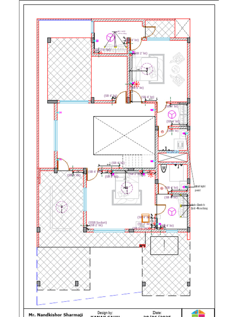 First Floor Switchboard Layout Design | PDF