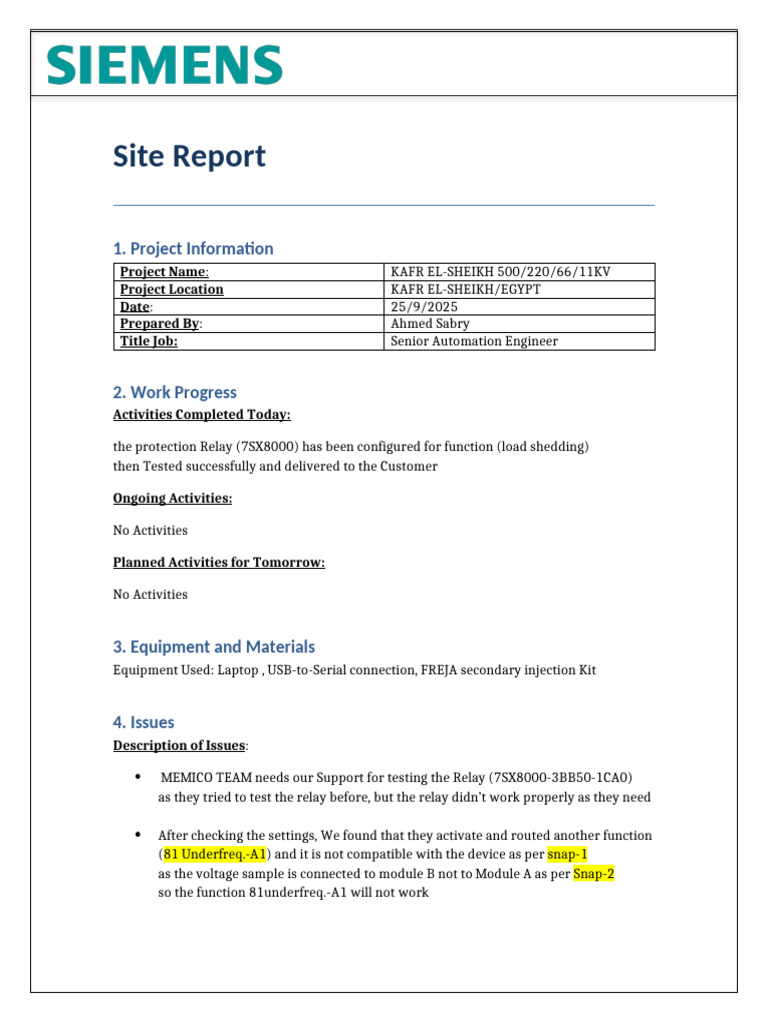 Site Report | PDF