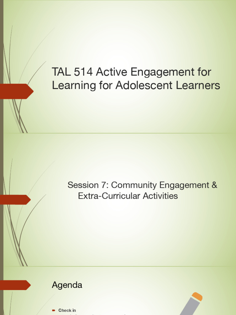 Session 7 - Community Based Learning For Engagement | PDF | Learning ...