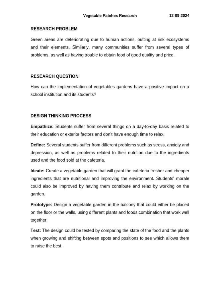 Benefits of School Vegetable Gardens | PDF | Ecosystem | Agriculture
