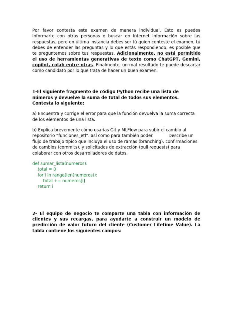 Cuestionario Ing IA v0.1 | PDF | Validación Cruzada (Estadísticas) | SQL