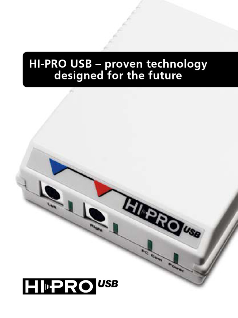 HI-PRO USB: Future-Ready Hearing Aid Tech | PDF | Usb | Usb Flash Drive