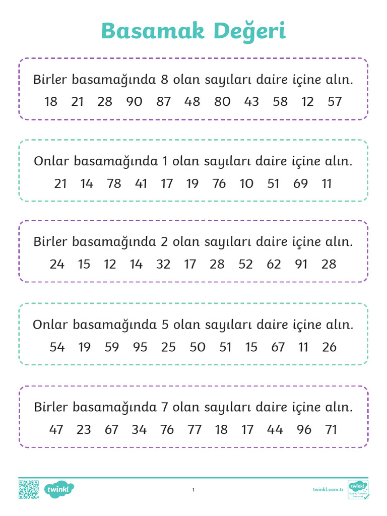 TR M 1694203623 Basamak Degeri Etkinlik Sayfalari Ver 1 | PDF