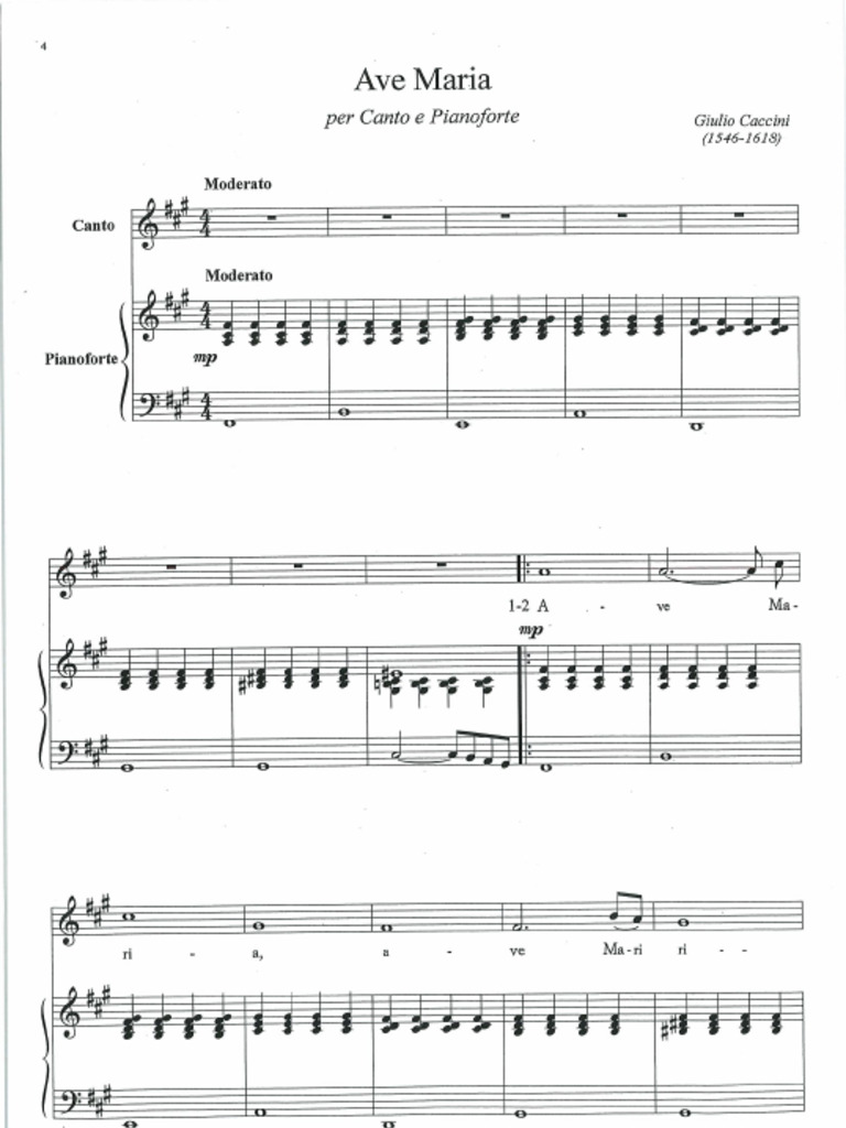 Ave M Caccini | PDF