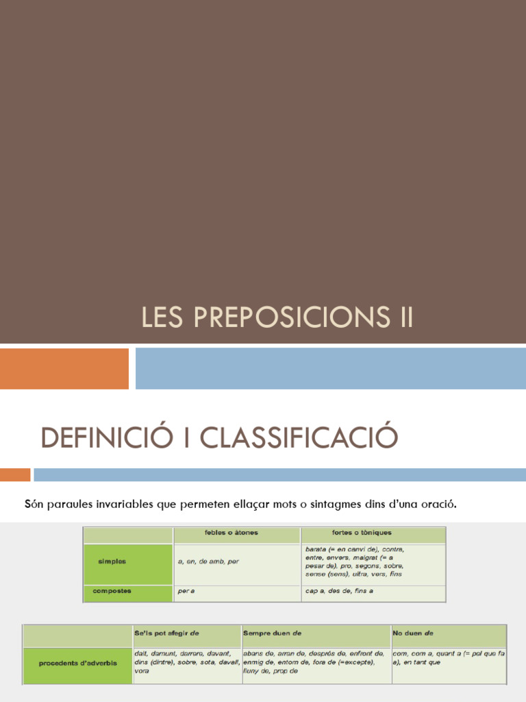 Prepos Ii | PDF