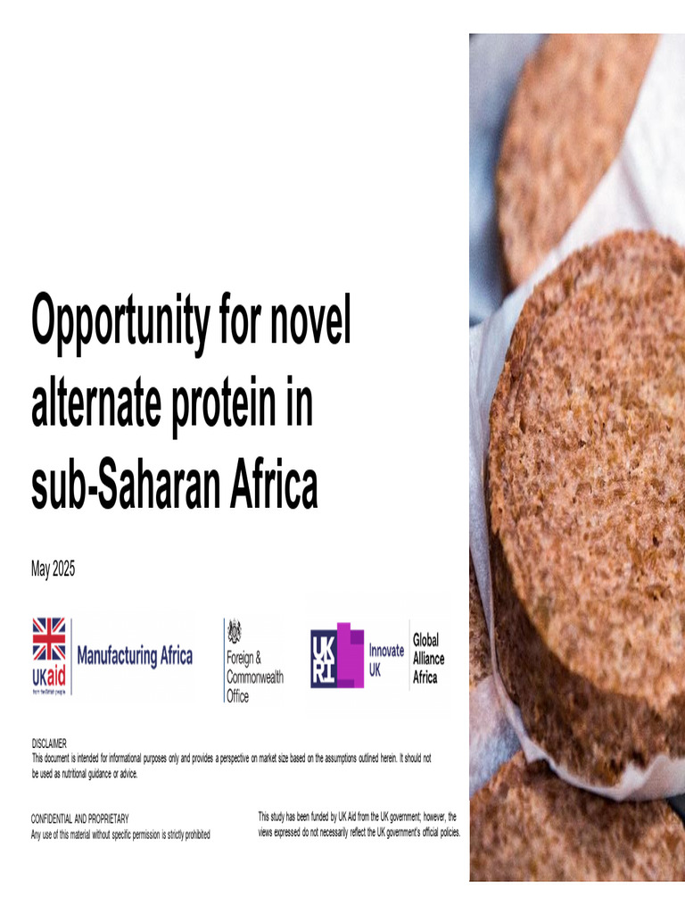 Opportunity For Alternate Protein in Sub Saharan Africa | PDF | Meat ...